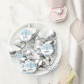 Modern Cute Blue Elephant Boy Baby Shower Hershey®'s Kisses® | Zazzle