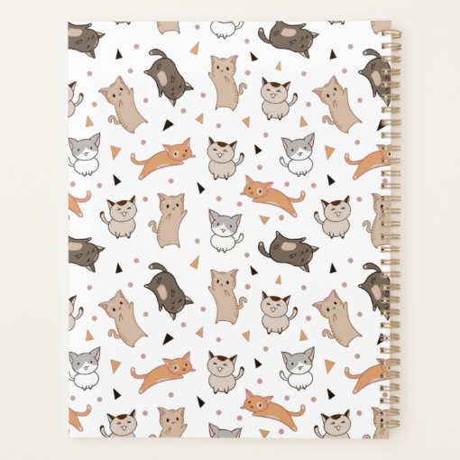 Modern Cute Cat Planner | Zazzle