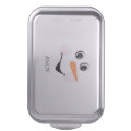 Modern Cute Custom Smiling Snowman face Cake Pan | Zazzle