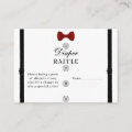 Modern Cute Gentleman Baby Shower Diaper Raffle Enclosure Card | Zazzle