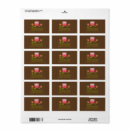 Modern Cute Owl Address Label | Zazzle