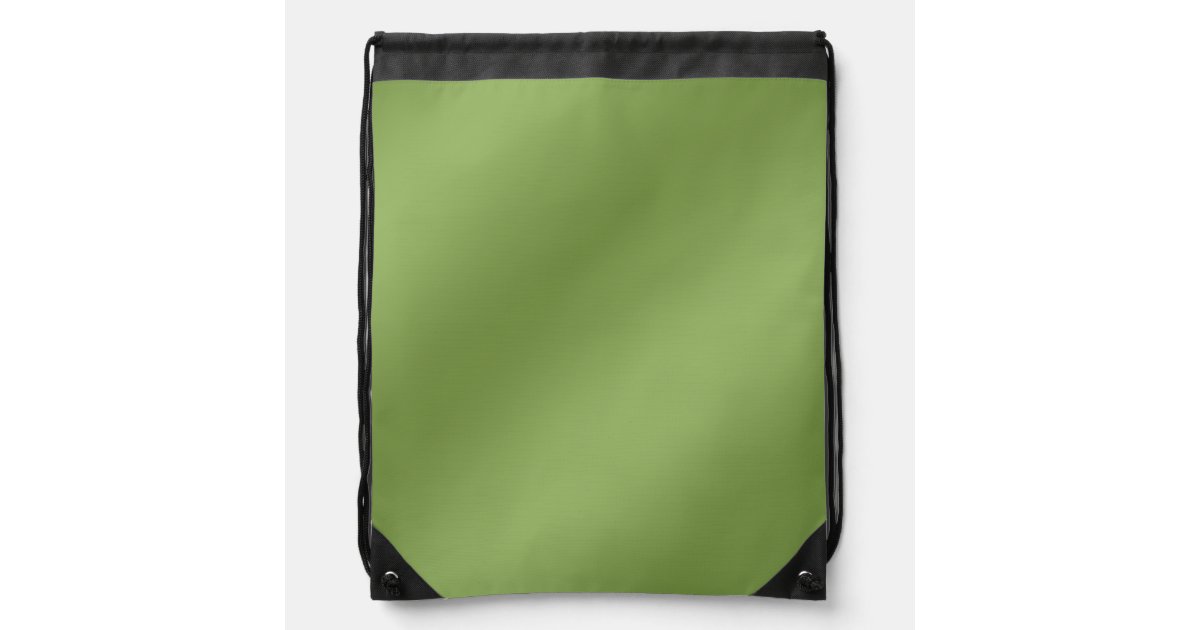 Modern cute Solid Green gradient Wave pattern Drawstring Bag | Zazzle