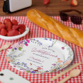 Modern Cute Spring Boho Wildflower First Birthday Paper Plates | Zazzle