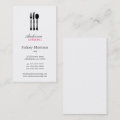 Modern Cutlery Business Card | Zazzle