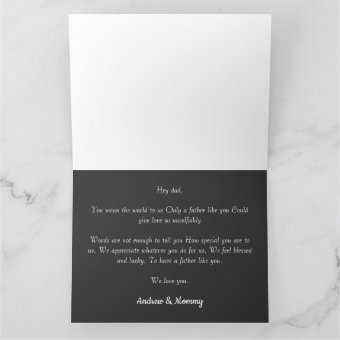 Modern Dad 8 Photo Collage Father's Day gift Card | Zazzle