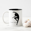 Modern Dancer Silhouette Dance Two-Tone Coffee Mug | Zazzle