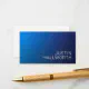Modern Dark Blue Gradient & Minimal Editable Text Enclosure Card | Zazzle
