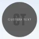 Modern Dark Gray Editable Monogram Design Template Classic Round ...