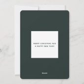 Modern Dark Green Script Equestrian Horse Photo Holiday Card | Zazzle