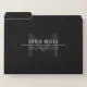 Modern Dark Grey Professional Name File Folder | Zazzle