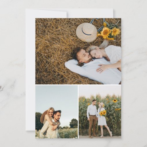 Modern Date Typography Photo Save the Date | Zazzle