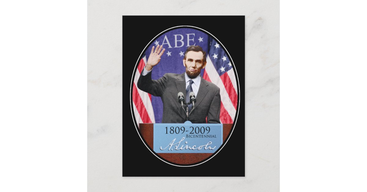 Modern Day Abraham Lincoln Postcard | Zazzle