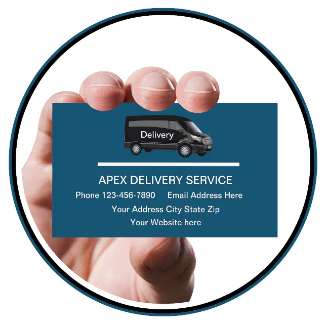 Modern Delivery Service Business Cards | Zazzle