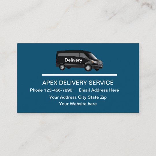 Modern Delivery Service Business Cards | Zazzle.com