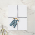 Modern Denim Blue Jean Baby Boy Baby Shower Gift Tags | Zazzle