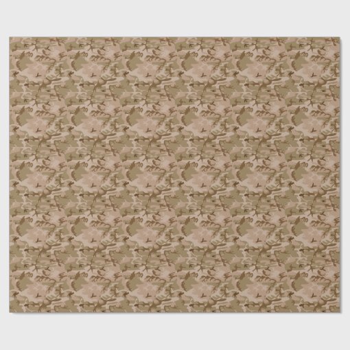 Modern Desert Military Camo Camouflage Wrapping Paper | Zazzle