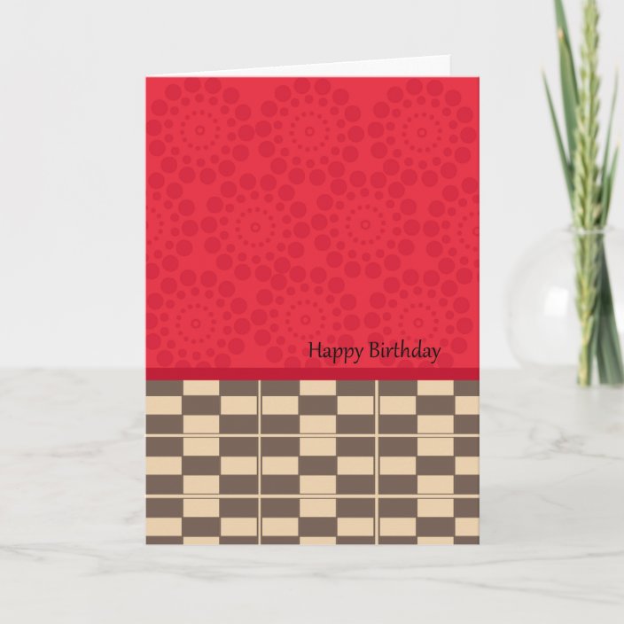 Modern Design Birthday Card | Zazzle.com