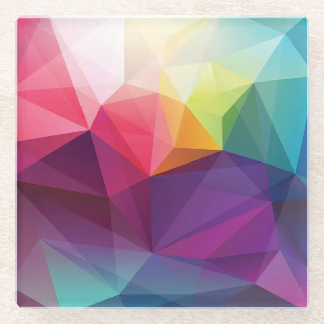 Modern Design Glass Coaster | Zazzle