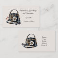 Modern Designer Handbag Accessories Business Card | Zazzle