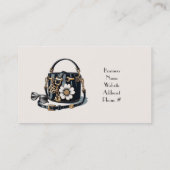 Modern Designer Handbag Accessories Business Card | Zazzle