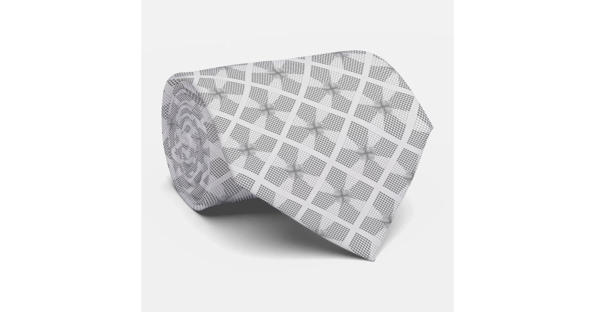 Modern Diamond Pattern in Light Silver Gray Shades Neck Tie | Zazzle