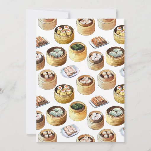 Modern Dim Sum 40th Birthday Invitation | Zazzle