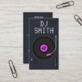 Modern DJs Singer DJ Vinyl Deejay Music QR Code Business Card | Zazzle
