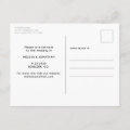 Modern Dog Wedding Custom Pet Photo Save The Date Announcement Postcard ...