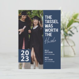 Modern Double Graduation Photo Party Invitation | Zazzle