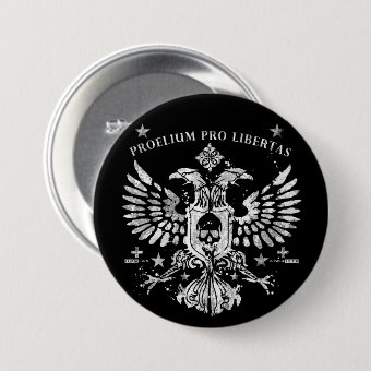 Modern Double Head Eagle Button | Zazzle