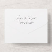 Modern Dramatic Script & Fading Photo Wedding All In One Invitation ...