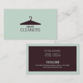 Modern Dry Cleaning Business Card | Zazzle