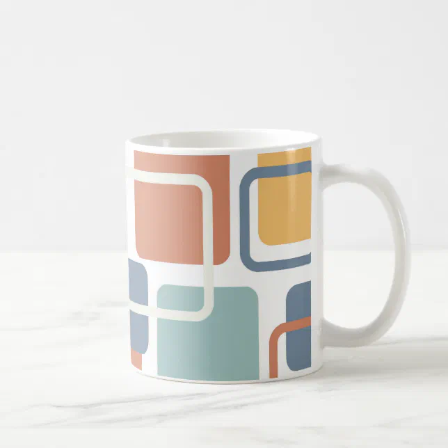 Modern Eames Rectangles 3 Coffee Mug | Zazzle
