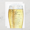 Modern Edgy His & Hers Calligraphy BBQ & Brews Invitation | Zazzle