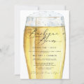Modern Edgy His & Hers Calligraphy BBQ & Brews Invitation | Zazzle