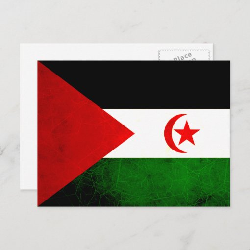 Modern Edgy Sahrawi Flag Postcard | Zazzle