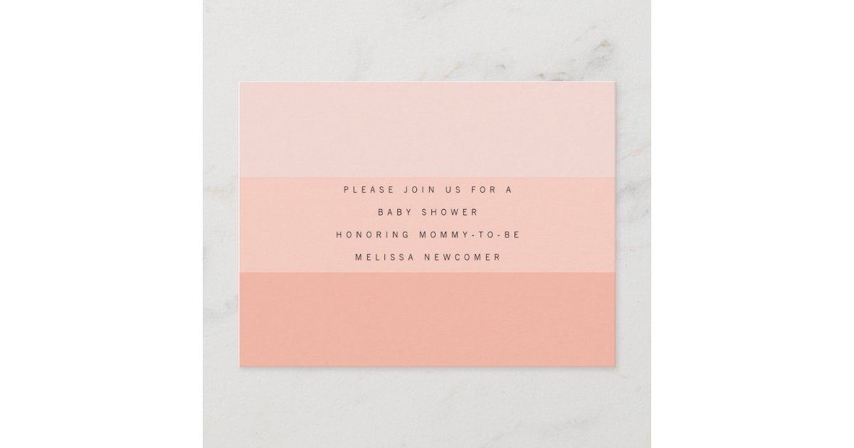 Modern EDITABLE Color Block Baby Shower Invitation | Zazzle