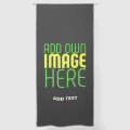 MODERN EDITABLE SIMPLE BLACK IMAGE TEXT TEMPLATE SHEER CURTAINS | Zazzle