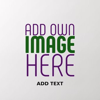 MODERN EDITABLE SIMPLE CLEAR IMAGE TEXT TEMPLATE WALL DECAL | Zazzle