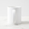 MODERN EDITABLE SIMPLE WHITE IMAGE TEXT TEMPLATE GIANT COFFEE MUG | Zazzle