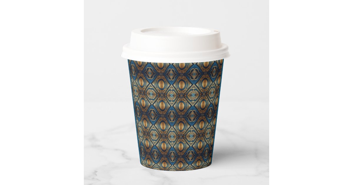 Modern Egyptian, Islamic, Arabic & African design Paper Cups | Zazzle
