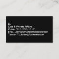 Modern Electric Professional DJ Business Card | Zazzle