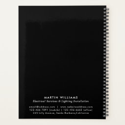 Modern Electric Wire Electrician Appointment Planner | Zazzle