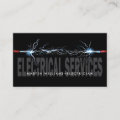 Modern Electric Wire Electrician Business Card | Zazzle