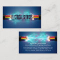 Modern Electric Wire Electrician Business Card | Zazzle