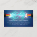 Modern Electric Wire Electrician Business Card | Zazzle
