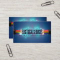 Modern Electric Wire Electrician Business Card | Zazzle
