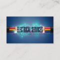 Modern Electric Wire Electrician Business Card | Zazzle
