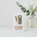 Modern Electrical Services Watercolor Wires Business Card | Zazzle