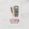 Modern Electrical Services Watercolor Wires Business Card | Zazzle